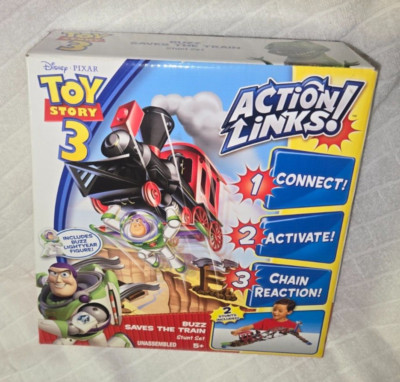 2009 Disney Toy Story 3 Action Links BUZZ LIGHTYEAR SAVES THE TRAIN ...