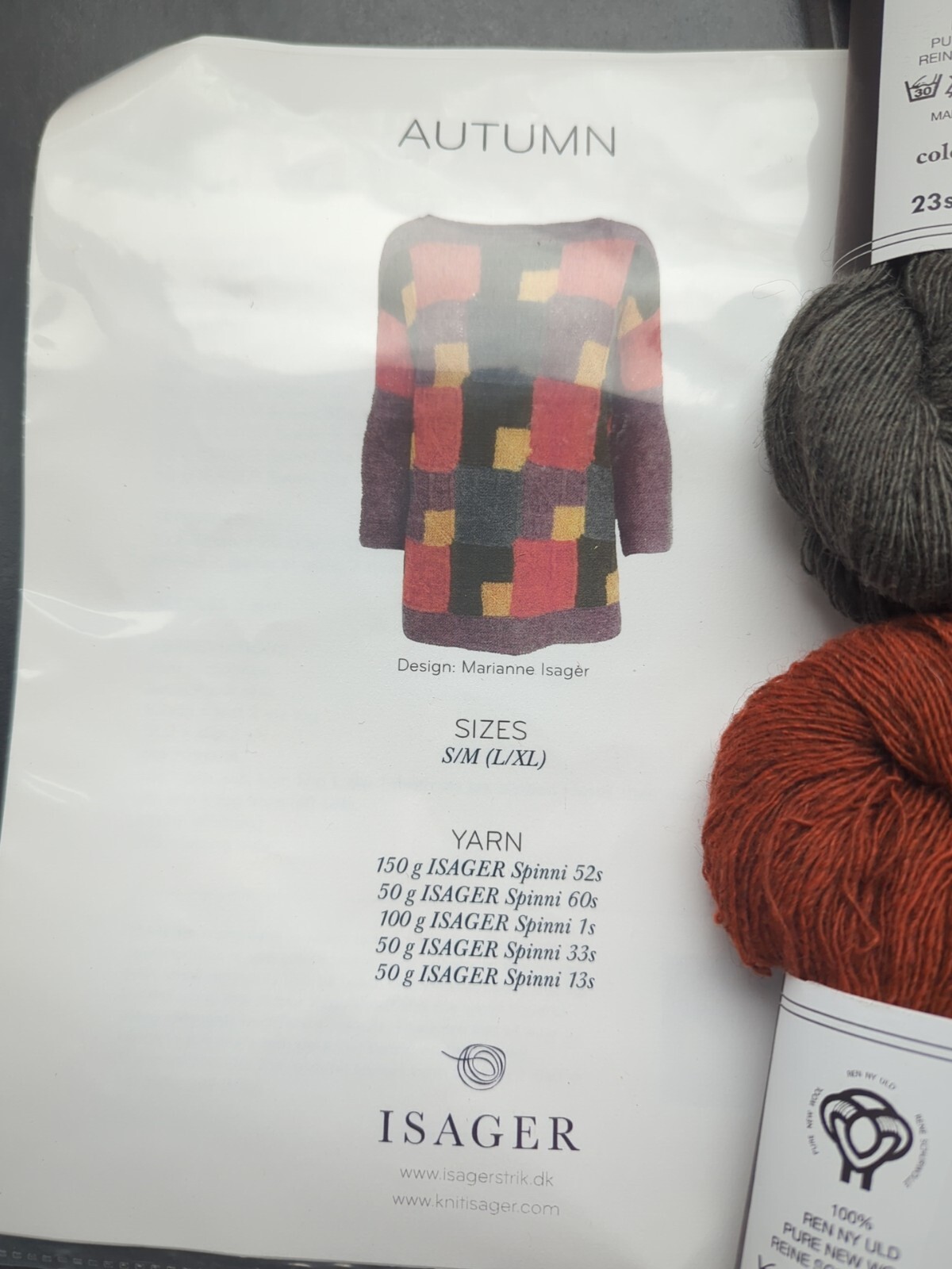 Autumn Kit Isager Spinni Wool 1 💯 Wool 50g 330 Yds Each 8 Skeins | eBay