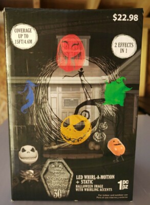 Gemmy Jack Skellington LED Whirl-a-Motion Nightmare Before Christmas ...