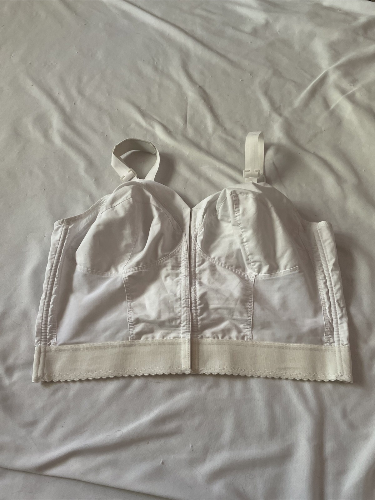 Vtg Circular Bullet Bra Pink Satin Longline Pinup But… - Gem