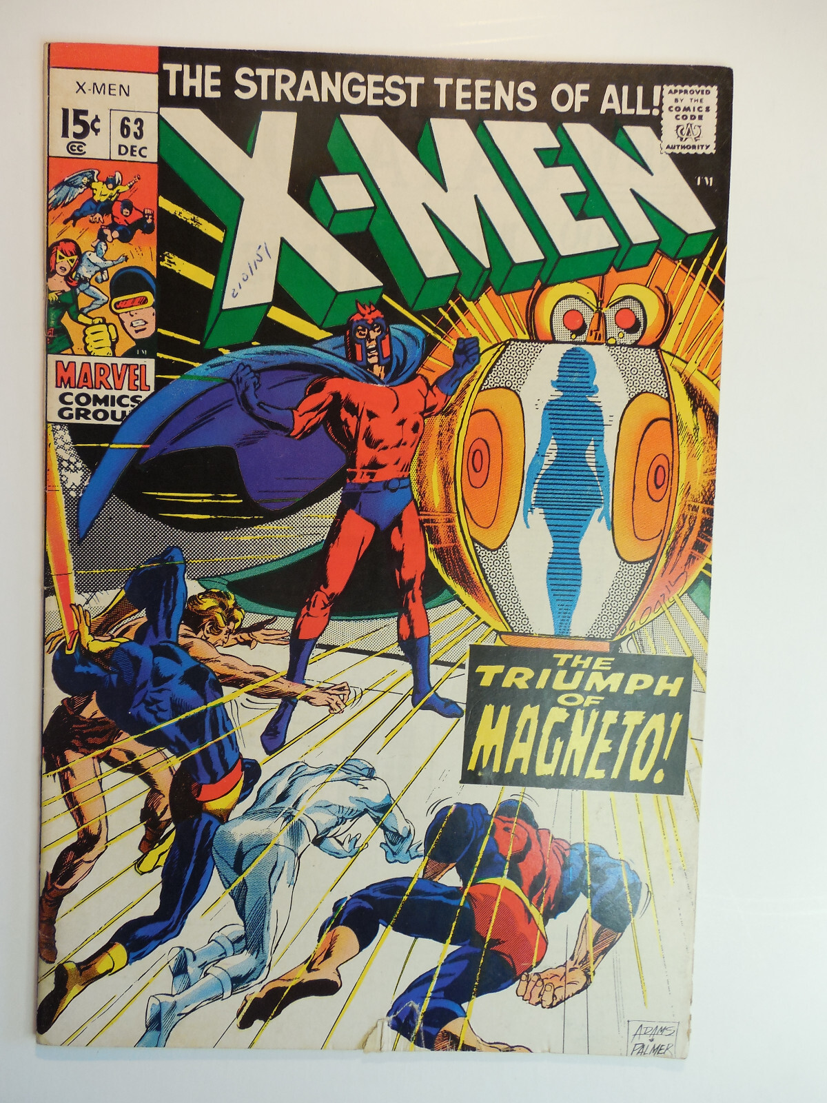 X-MEN No 63 MARVEL COMICS SILVER AGE 1969 NEIL ADAMS ART MAGNETO KAZAR KEY ISSUE | eBay