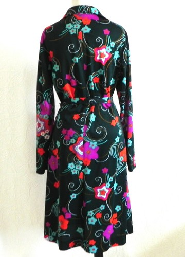 Vtg Lane Bryant Tall Shop Long Sleeve Dress Floral Multicolor Belted ...