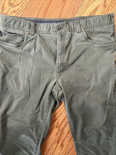 GH Bass CO Pants 40 X 30 Green Mens Chino Stretch Straight Pockets ...