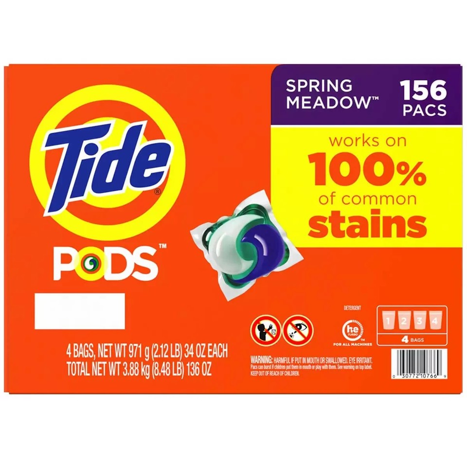 Tide Pods 3 in 1 Laundry Detergent Washing Machine Capsules Spring ...