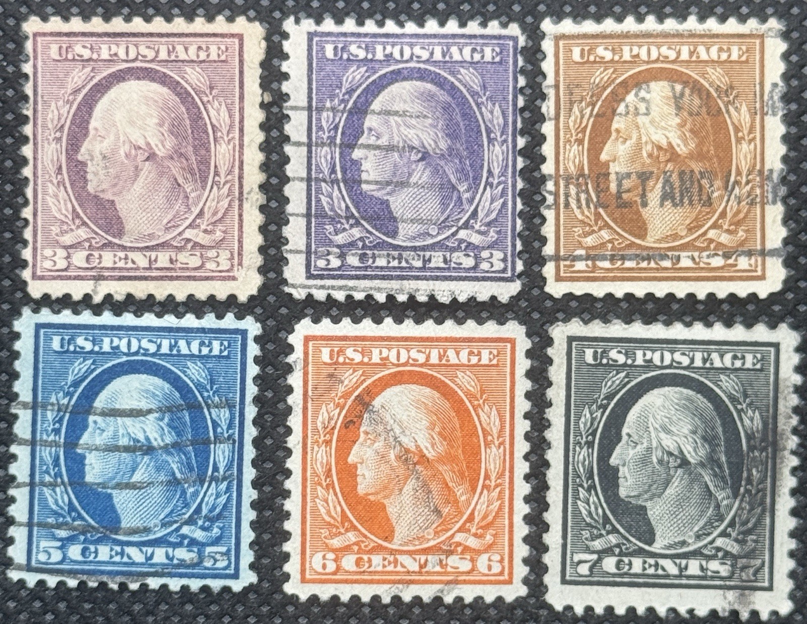 U.s. Scott 501, 502, 503, 504, 506 & 507 Lot Of 6 Used George ...