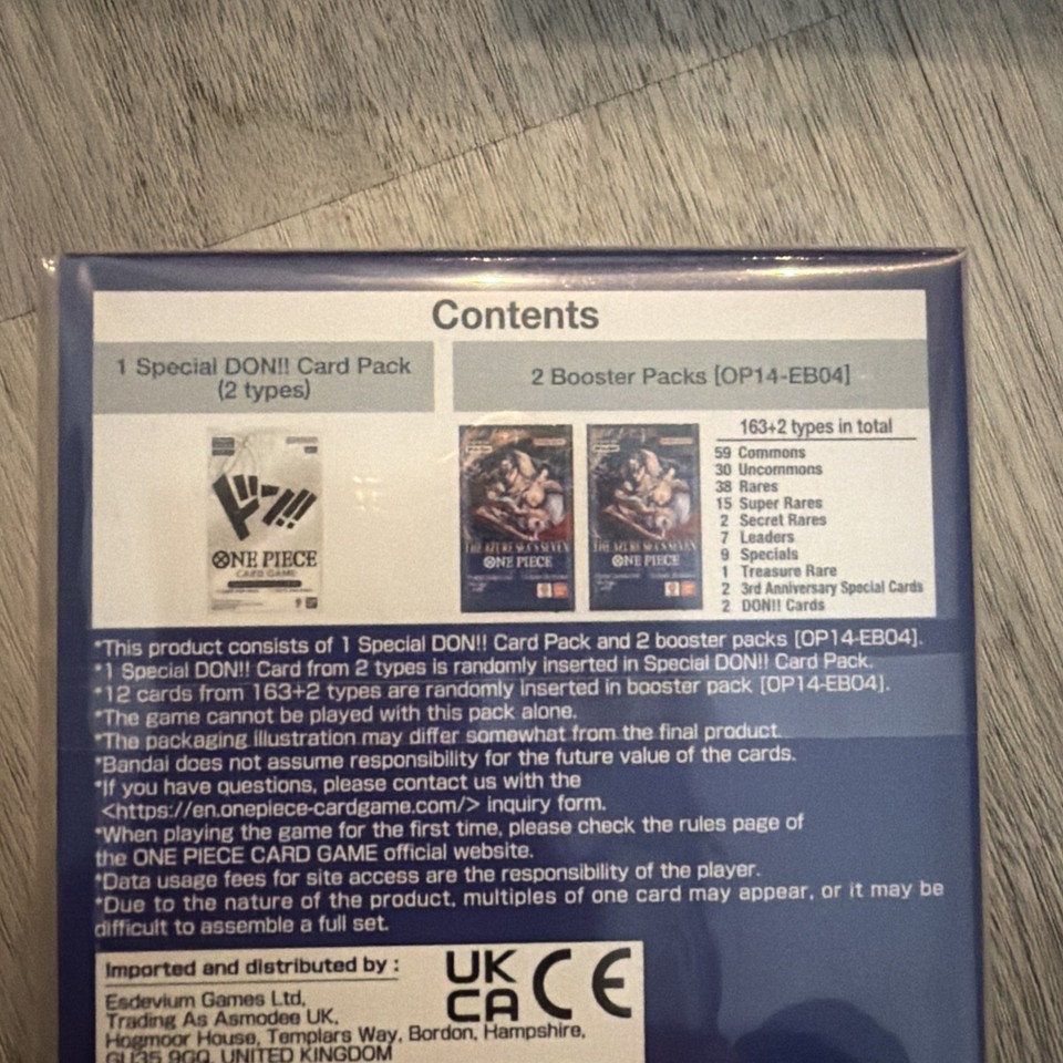 Lot of 10!! One Piece DP09 Double Pack Set 9 The Azure Sea’s Seven OP14 ...