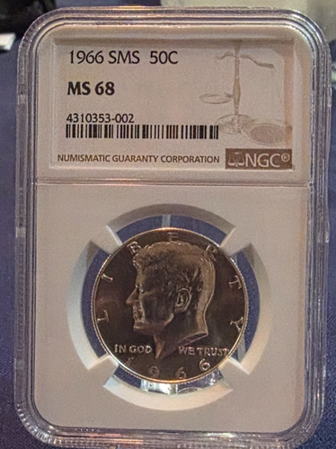1966 Kennedy Special Mint Series (SMS) Half Dollar NGC MS 68 Amazing ...