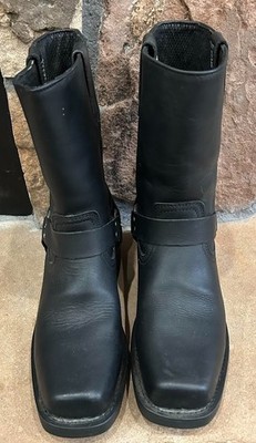 Five Star Men's Boots Size 9.5 Leather Upper Stock Number 1012BK | eBay
