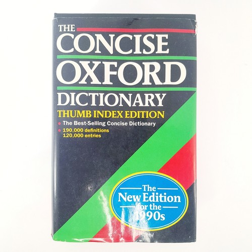 The Concise Oxford English Dictionary (1990, Hardcover, Thumb Index) R ...