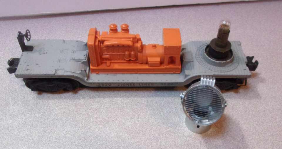 LIONEL LINES 3520 OPERATING SEARCHLIGHT TRAIN CAR VINTAGE | eBay