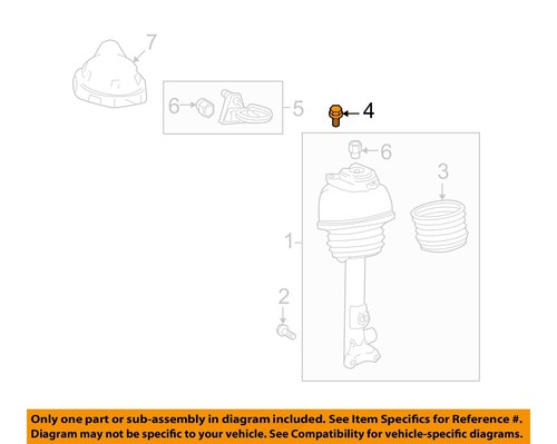 MERCEDES OEM 10-16 E350 Front Suspension-Upper Mount Bolt 0029904503 | eBay