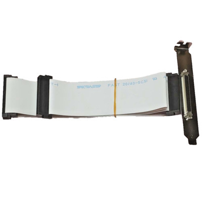 Ultra Wide SCSI Ribbon Cable 2 Internal plus external connectors 68-pin ...