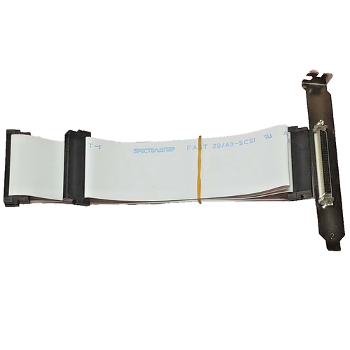 Ultra Wide SCSI Ribbon Cable 2 Internal plus external connectors 68-pin ...