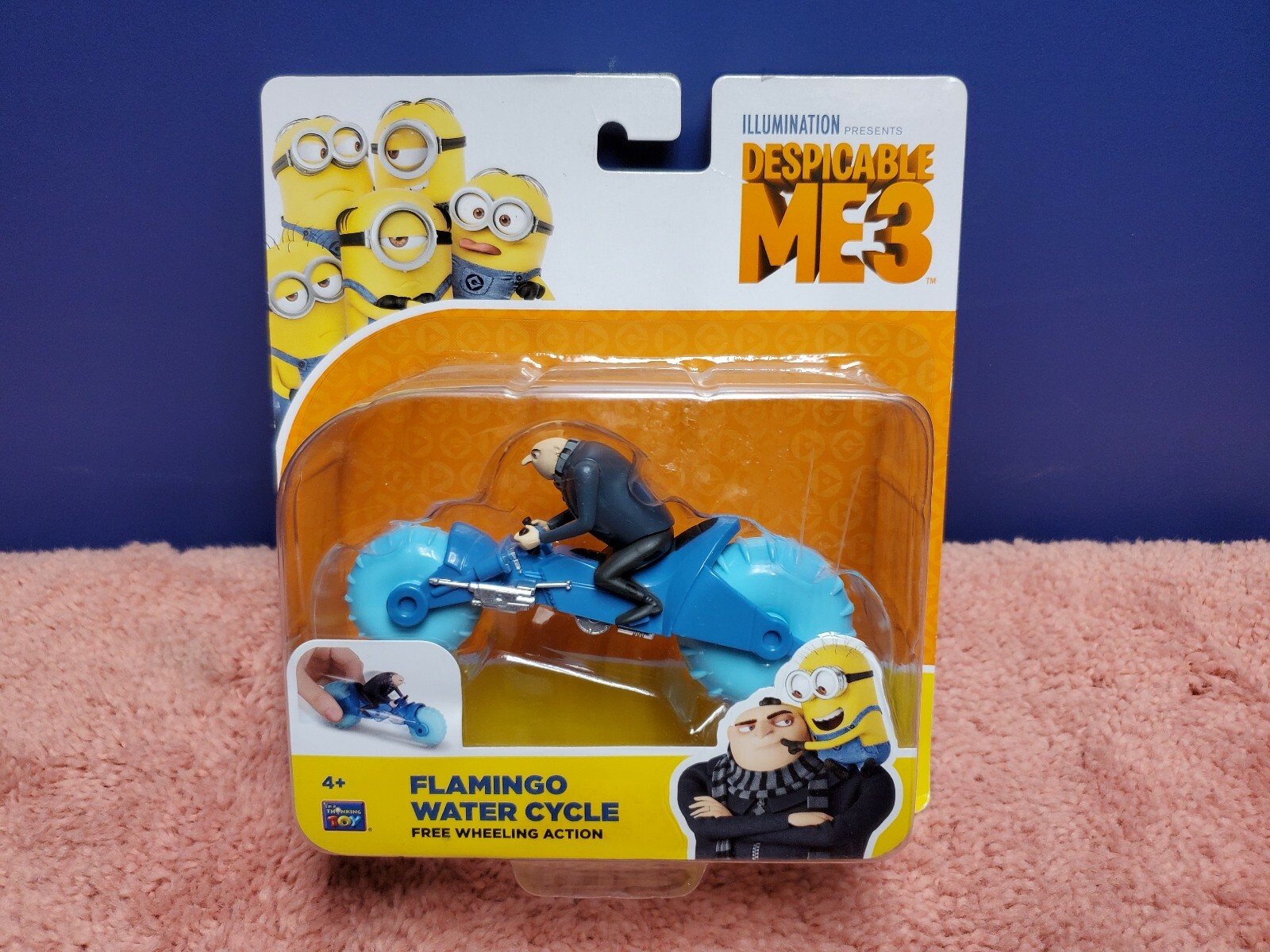 Despicable Me 3 Minions Gru Flamingo Water Cycle Figure Toy NIP | eBay UK