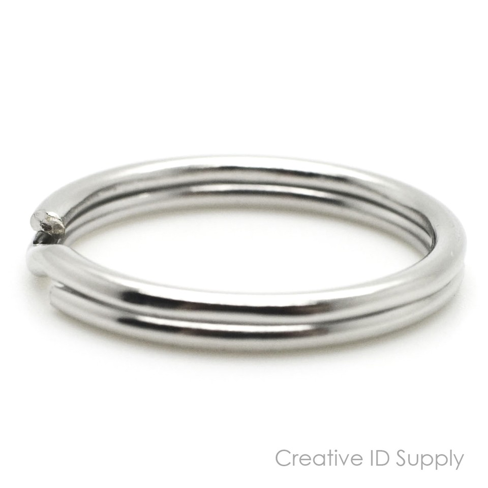 Keychain Split Key Ring 3/4" 20mm Heavy Duty Key Ring Silver 500 pcs ...