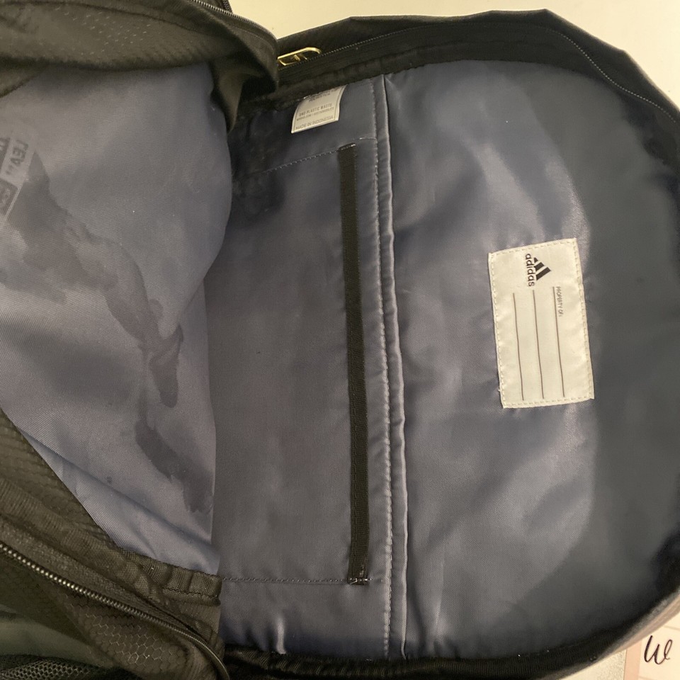 Adidas Load Spring Backpack Bookbag Black/Gold Multiple Pockets Laptop ...