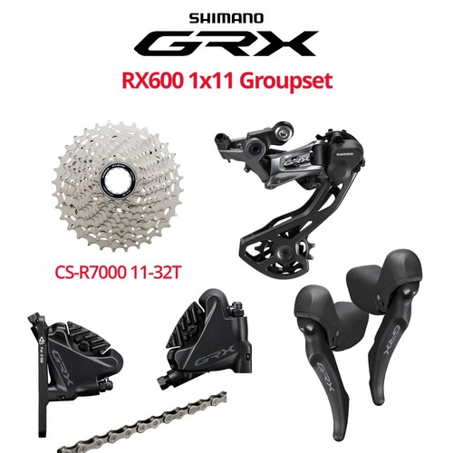 New Shimano GRX RX600 Hydraulic Disc Drivetrain Group Groupset 11-speed ...