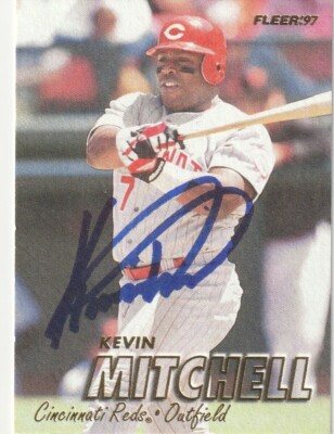 KEVIN MITCHELL CINCINNATI REDS SIGNED 1997 FLEER CARD #297 | eBay