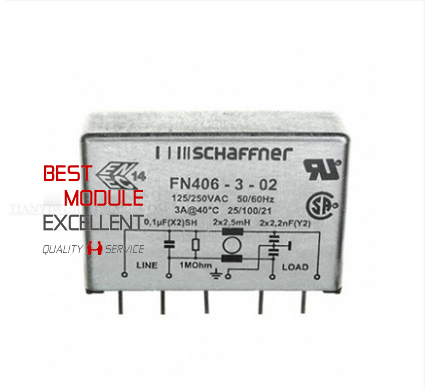 1PCS FN406-3-02 SCHAFFNER power supply module NEW 100% Quality ...