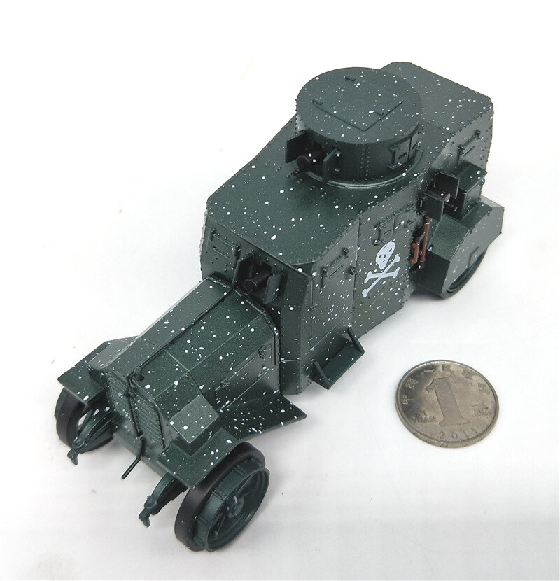 1:43 ATLAS WWI German Ehrhardt EV4 Armored Army Snow Green Tank Model ...