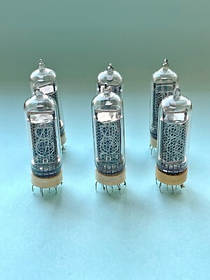 6x IN-14 IN14 NIXIE TUBES FOR NIXIE CLOCK TESTED (same date) | eBay