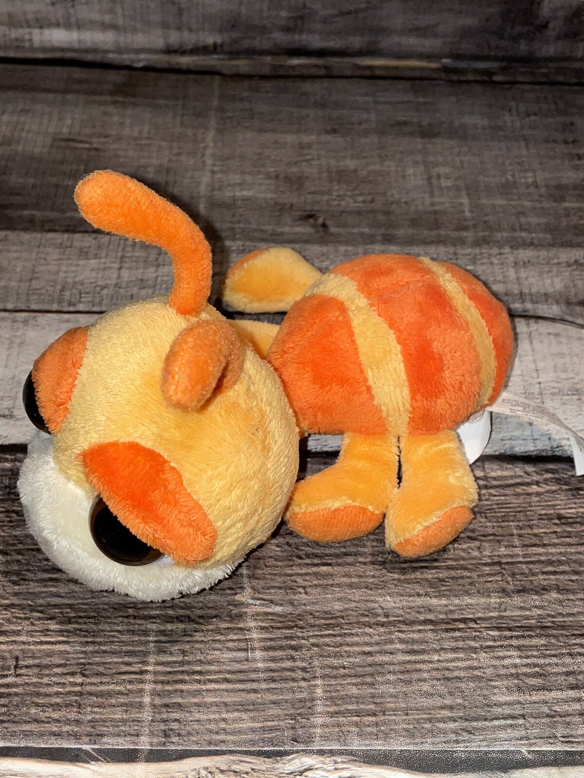 RARE RUSS BERRIE ARCHIE ORANGE BUG MINI LIL PEEPERS 5" BEAN PLUSH ...