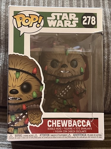 Funko Pop! #278 Chewbacca Star Wars Christmas Lights Holiday Edition ...