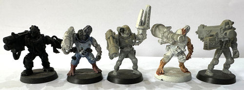 5x Adeptus Mechanicus Gun Servitor miniatures Warhammer 40k metal orig ...