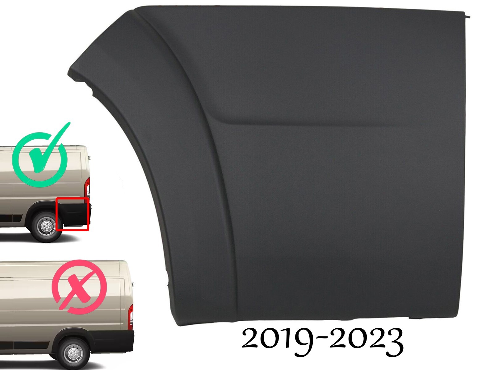 New Fits 2019-2023 Ram Promaster Left Rear Side Panel Trim Molding ...