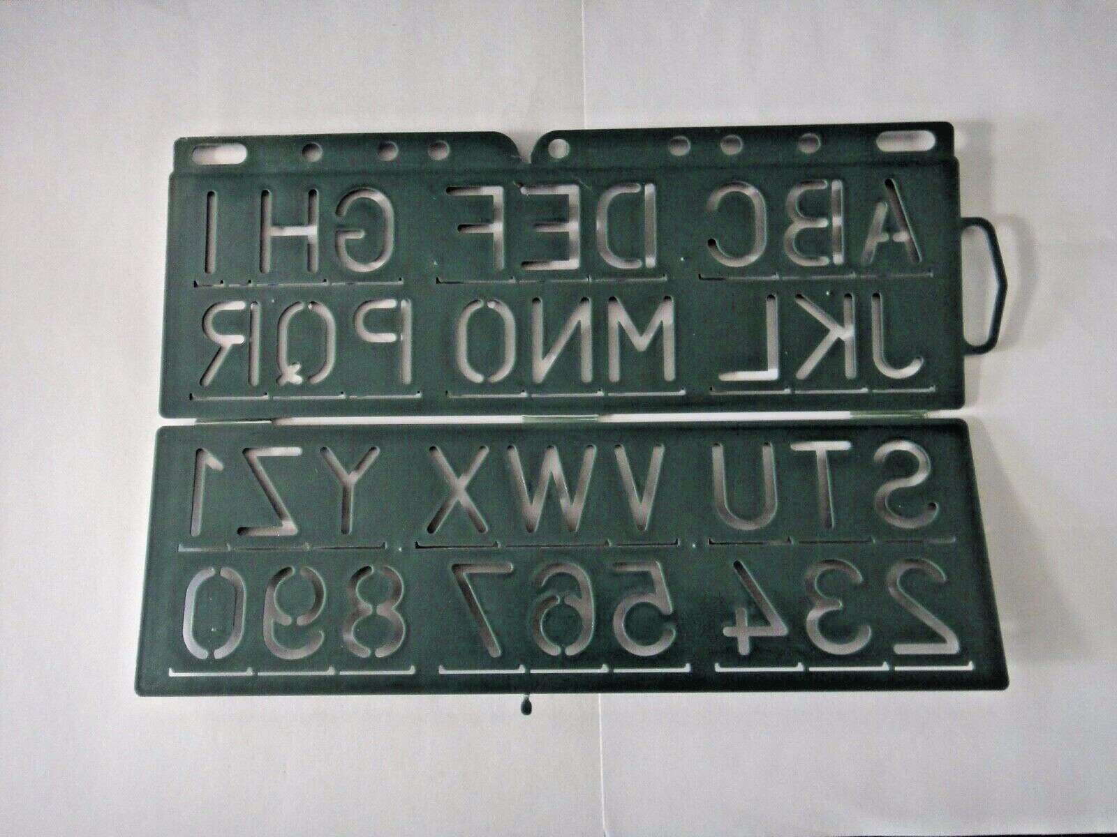Vintage Fiskars Heavy Plastic Folding Letter and Number Guide | eBay