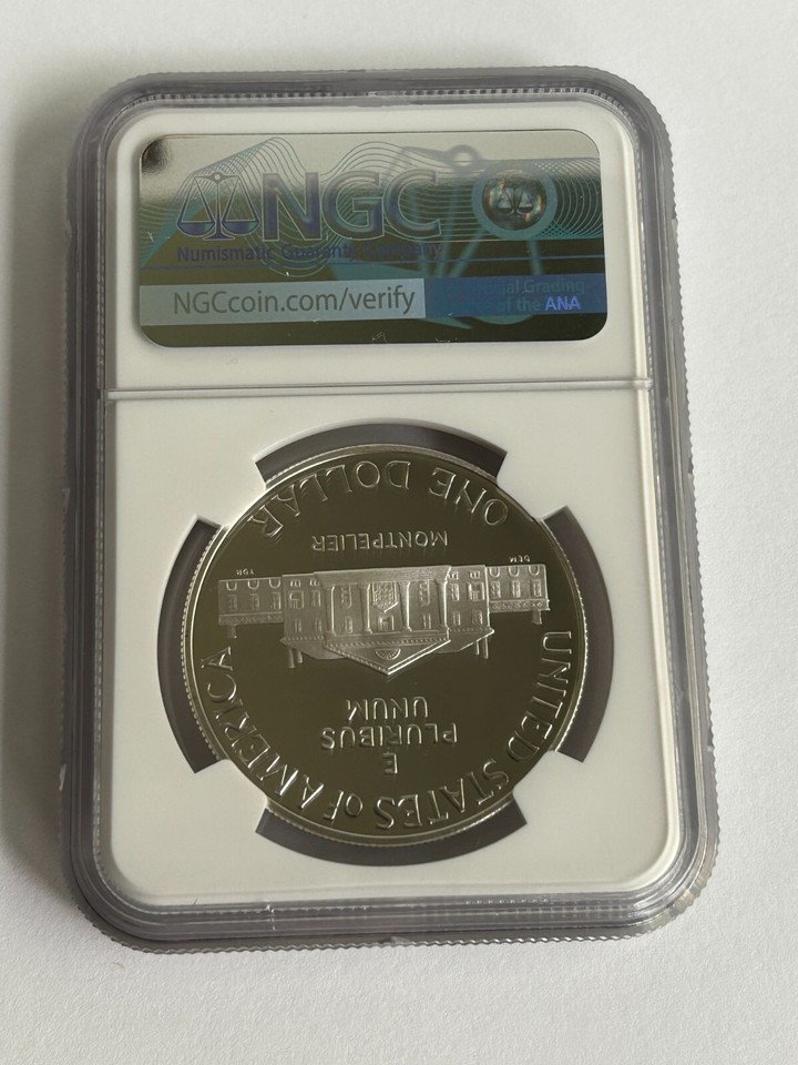 1993 S James Madison Commemorative Proof Silver Dollar $1 Ultra Cameo ...