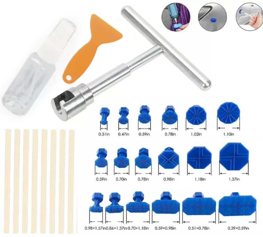 Paintless Car Body Slide Hammer Dent Repair Tools Puller Lifter Hail ...