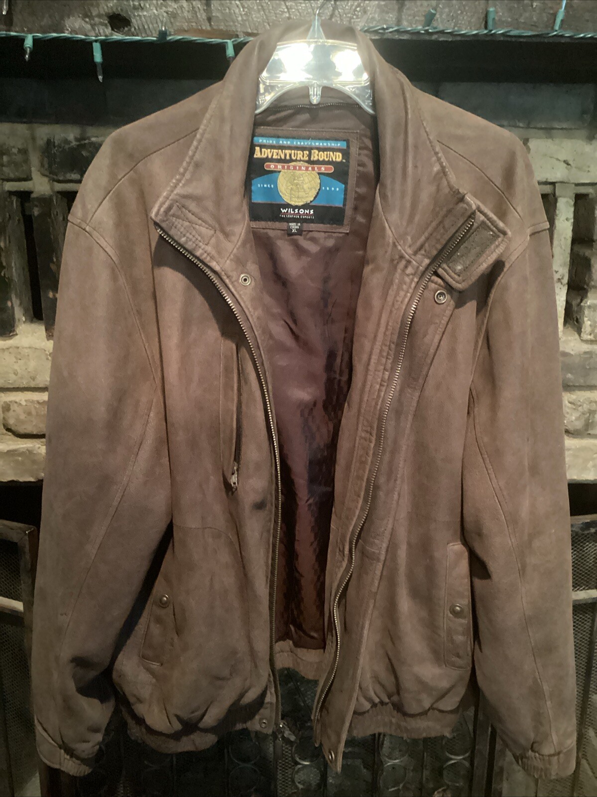 Vintage Wilson Leather Jacket Mens XL Aviator "Adven… - Gem