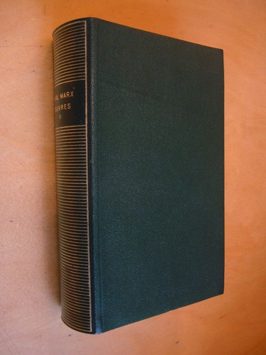 Karl Marx Oeuvres économie I Pléiade 1963 François Perroux Maximilien ...