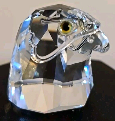 Swarovski Crystal Falcon Head Figurine | eBay