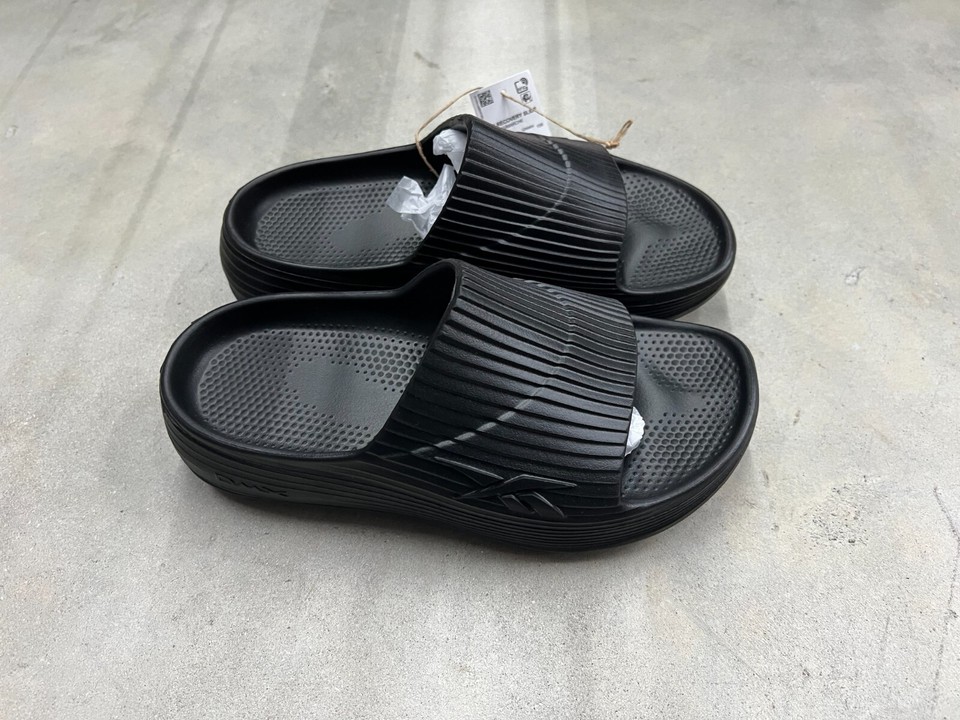 Reebok DMX Recovery Slides Unisex Black 100209351 - New | eBay