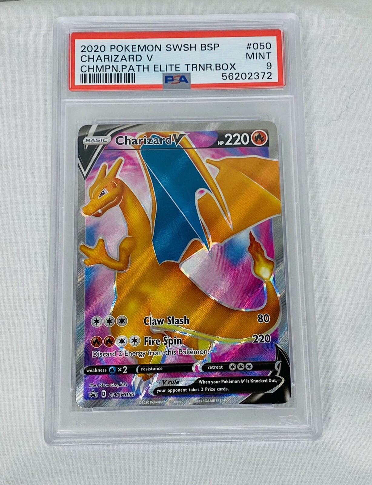 2020 Pokemon Champions Path ETB Charizard V Black Star Promo #SWSH050 ...