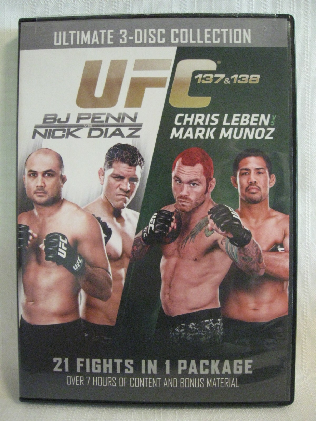 UFC 137: Penn vs. Diaz/UFC 138: Leben vs. Munoz (DVD, 2012, 2-Disc Set ...