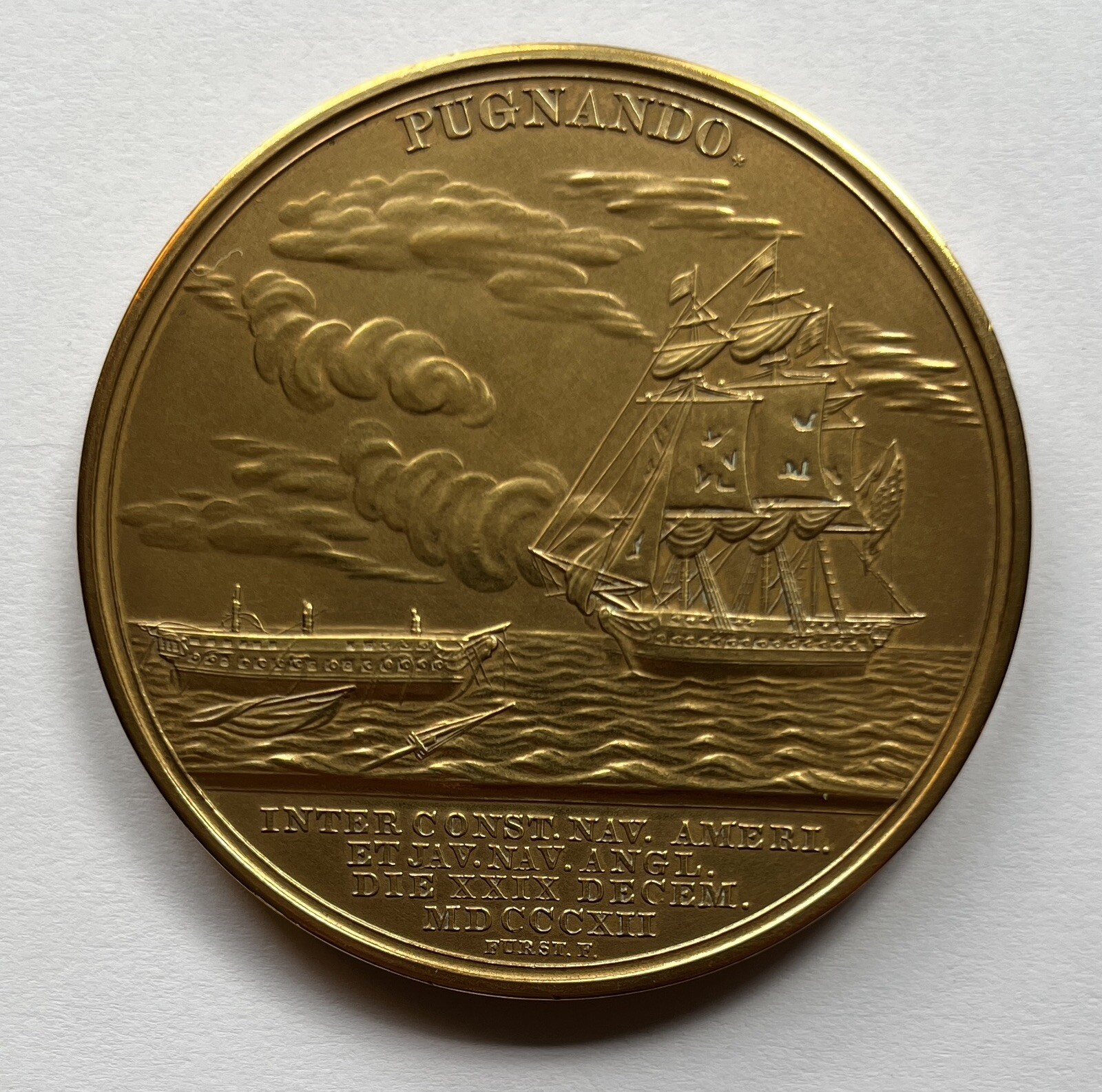 1813 Commodore William Bainbridge Congressional Gold Medal 19th Century ...