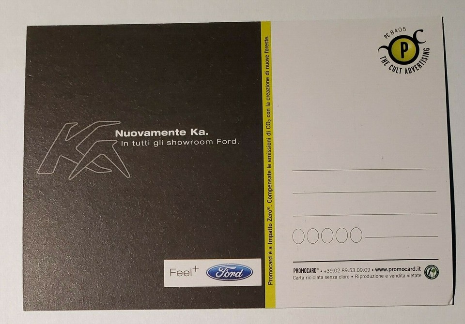 Ford car postcard - Italy - Advertisement Promocard.it | eBay