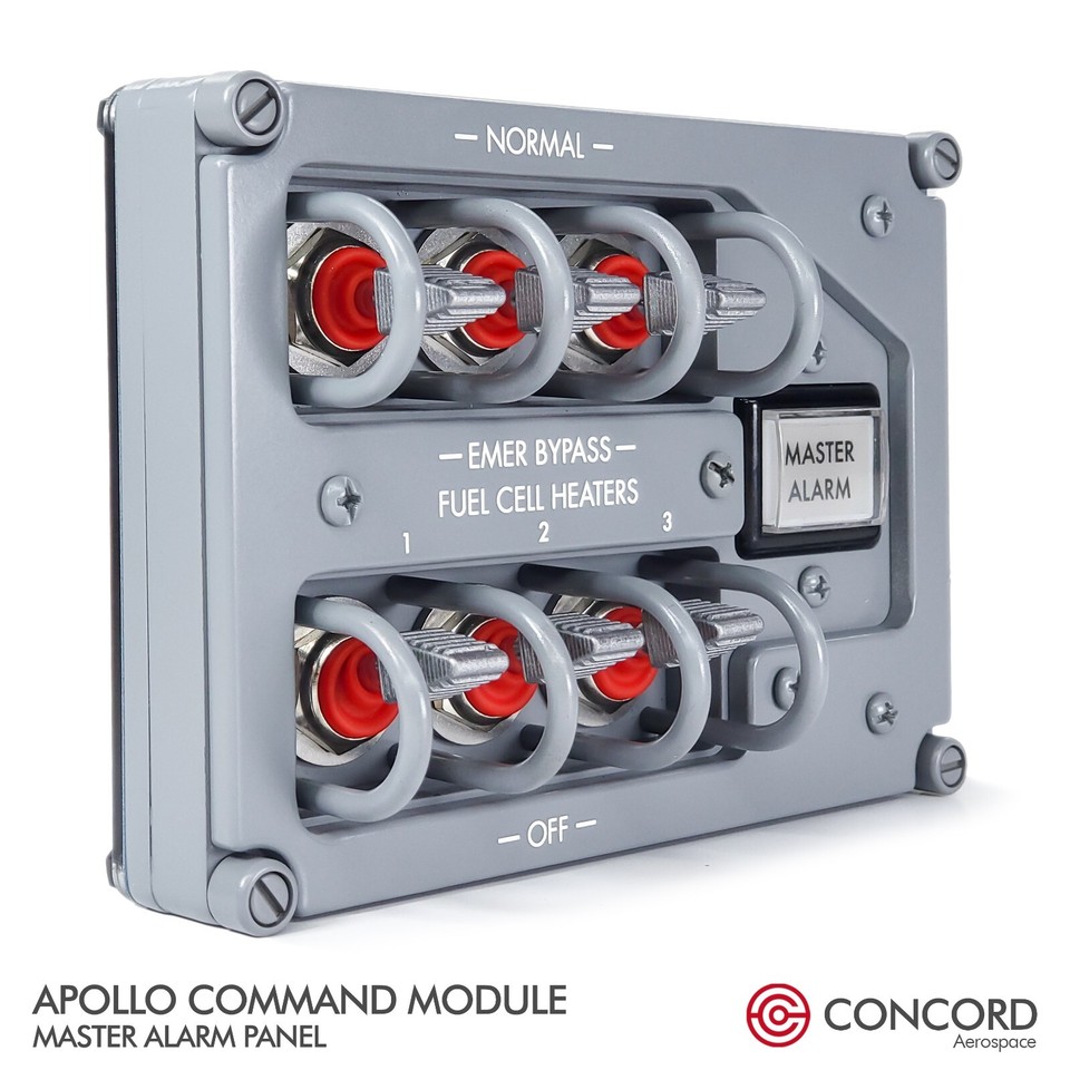 APOLLO COMMAND MODULE MASTER ALARM PANEL - OPERABLE INDUSTRIAL UPGRADED ...