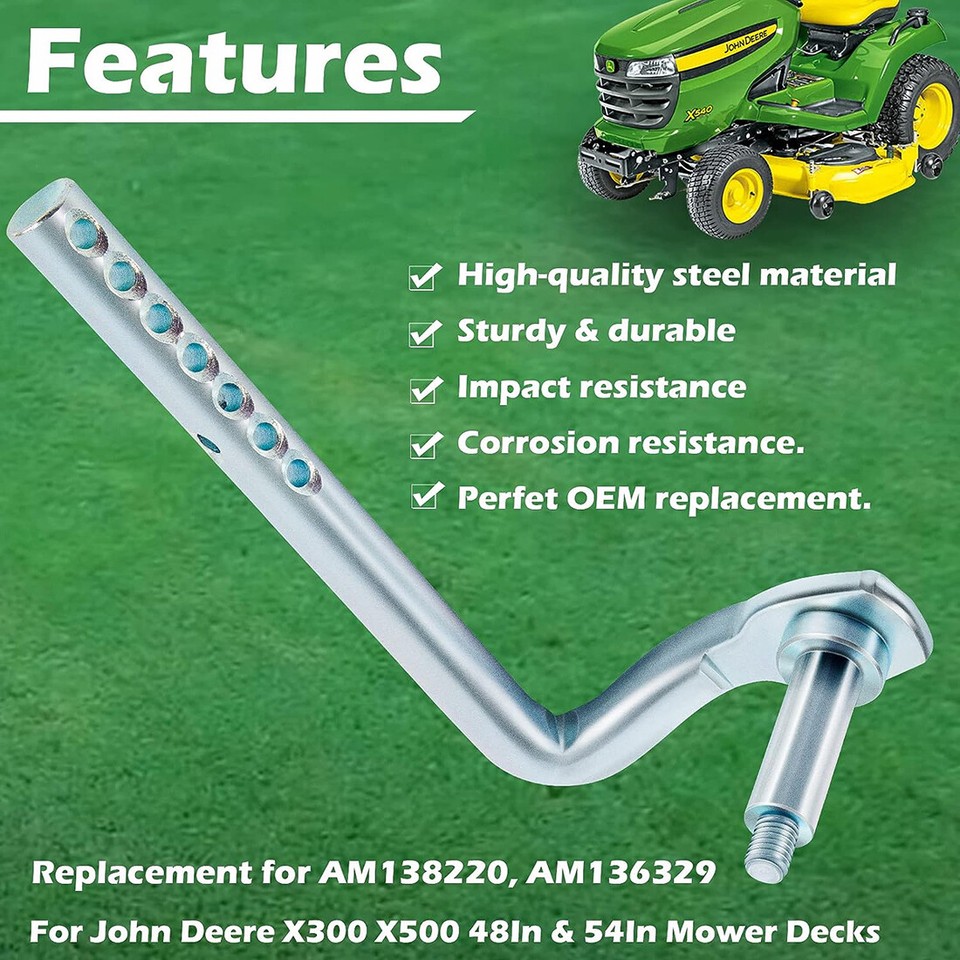 AM138220 136329 Left Hand Rear Mower Deck Gage Wheel Arm for John Deere ...