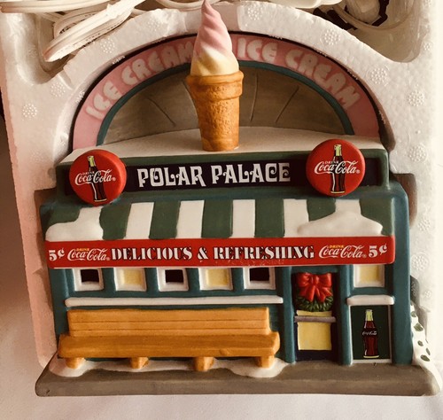 TOWN SQUARE COCA COLA LIGHTED BUILDING ~THE POLAR PALACE~ ICE CREAM ...