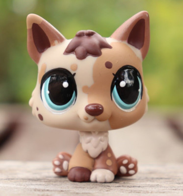 Littlest Pet Shop/ LPS, Brown Spotted German Shepard, OOAK Custom, Hand ...