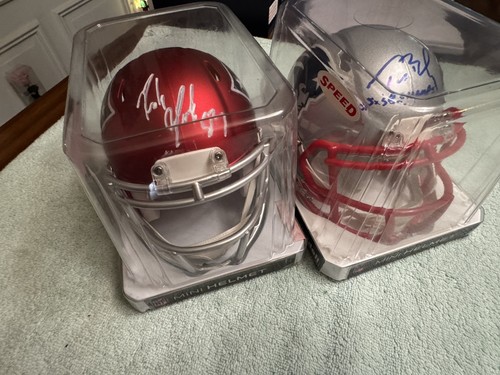 Tom Brady And Gronk Signed Mini Helmets! Read Description! | eBay