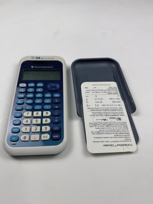 Texas Instruments TI-34 MultiView Scientific Calculator Blue Tested ...