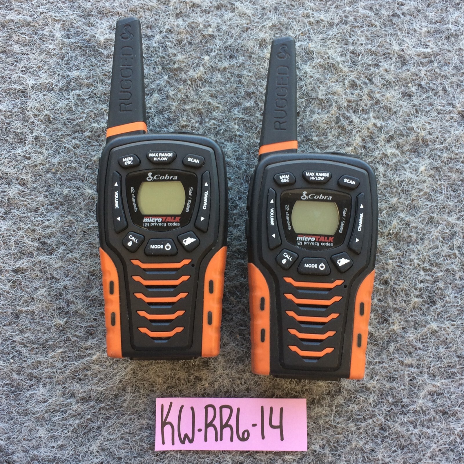 Cobra MicroTalk 35-Mile Range 2-Way Radio Rugged 22 Channels Walkie ...