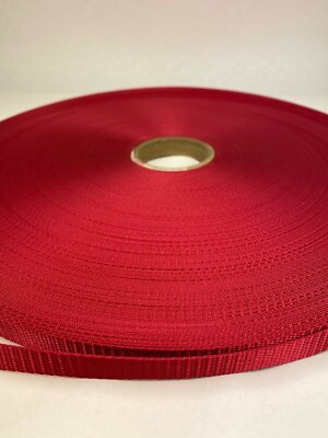 1/2 inch wide 25 feet RED Lightweight Nylon Webbing, collars leashes | eBay