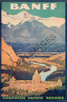 Banff Canadian Pacific vintage cruise travel poster 16x24 | eBay