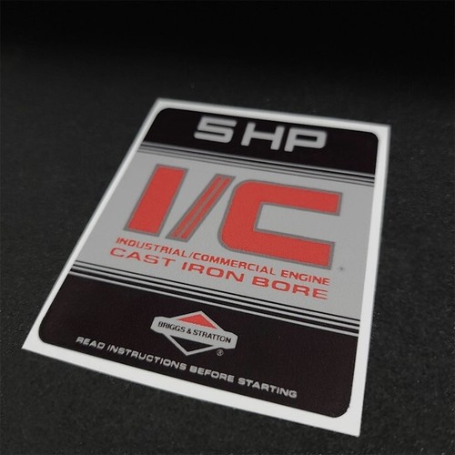 DECAL for BRIGGS & STRATTON I/C, 5 HP, Vinyl STICKER | eBay
